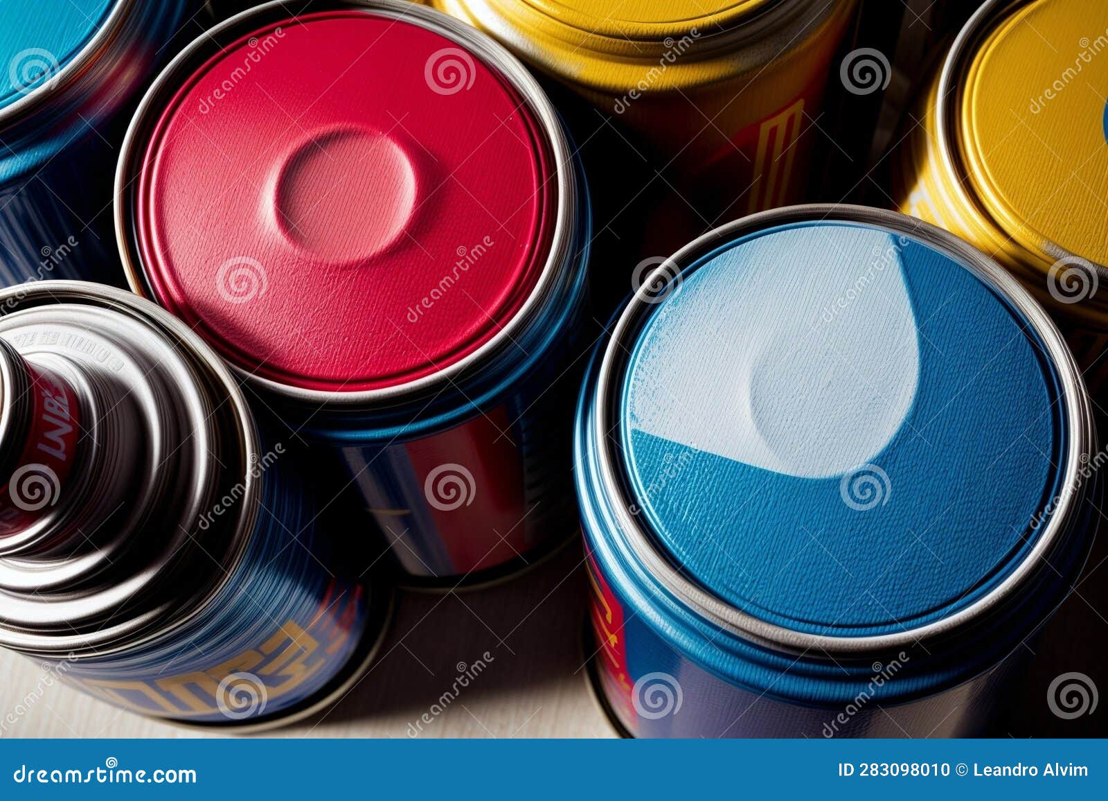 Realistic Spray Paint Cans.AI Generated Stock Illustration ...