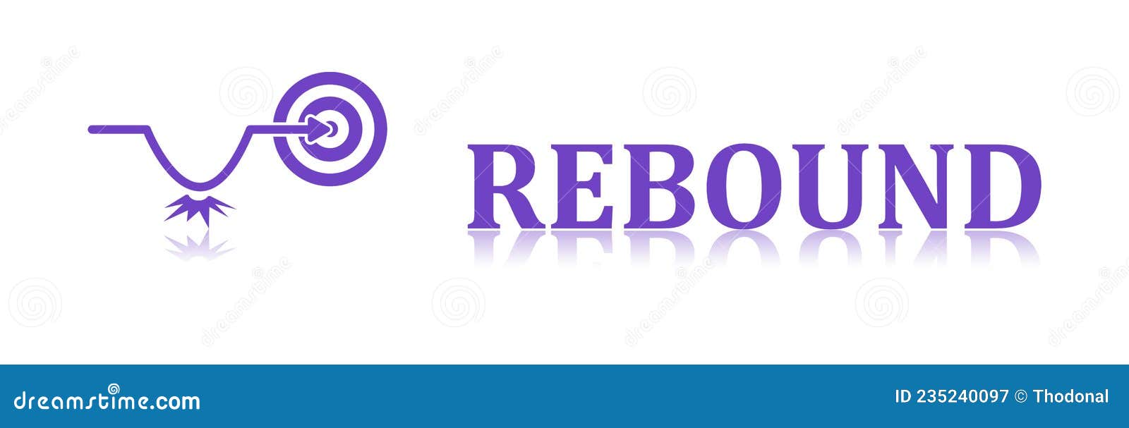 Rebound Word Green 3d Arrow Bounce Back Rising Improvement Stock ...