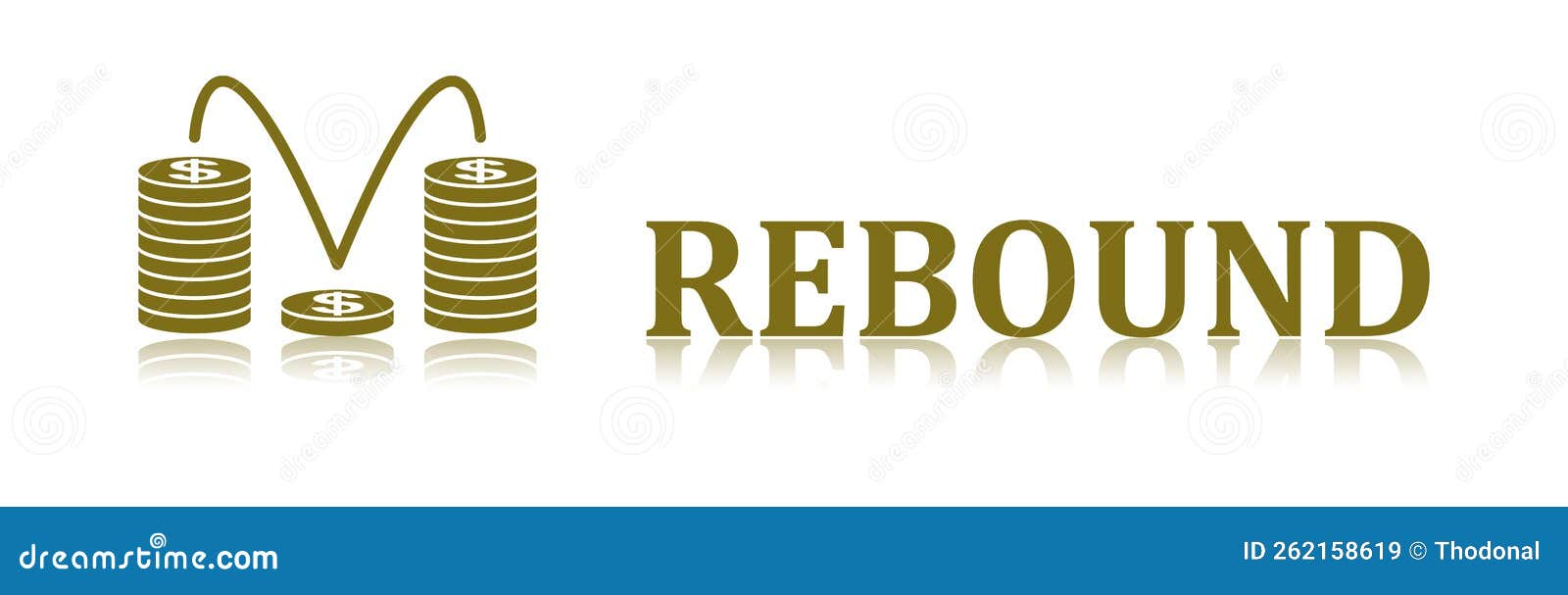 Rebound Word Green 3d Arrow Bounce Back Rising Improvement Stock ...