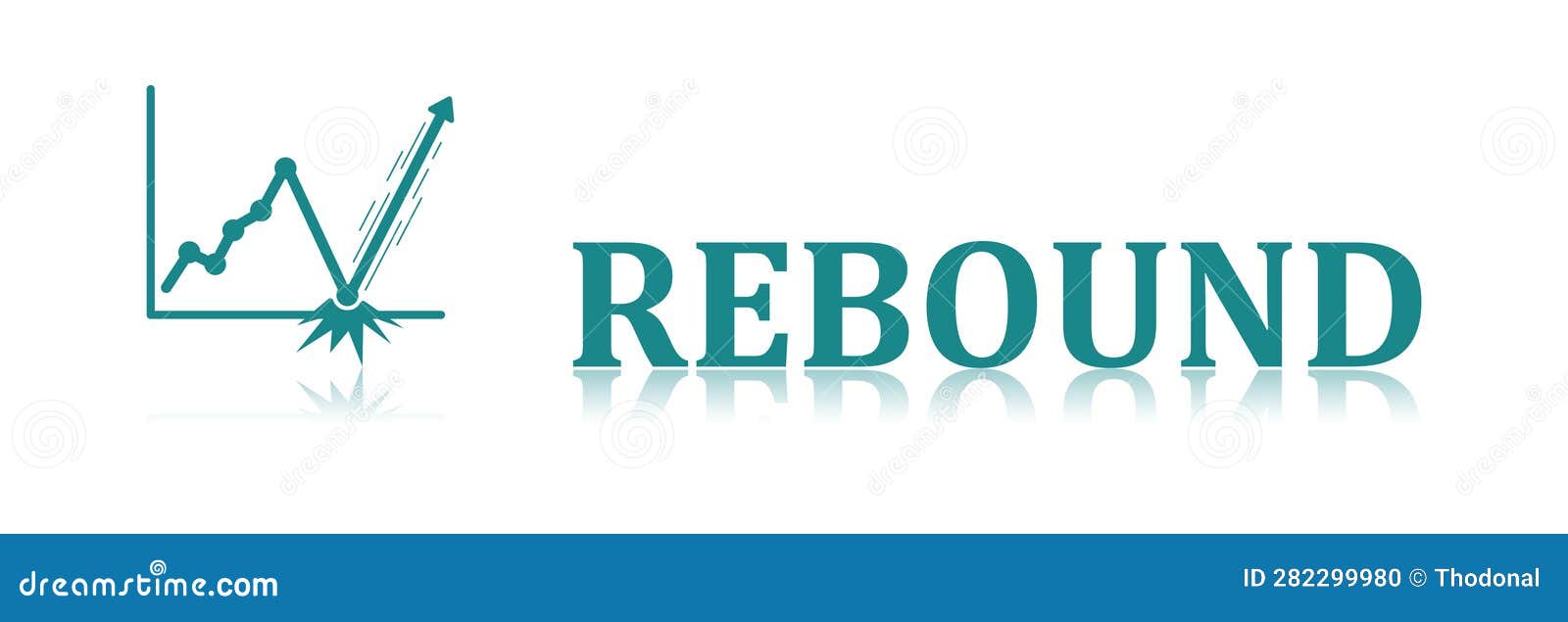 Concept of rebound stock illustration. Illustration of concept - 282299980