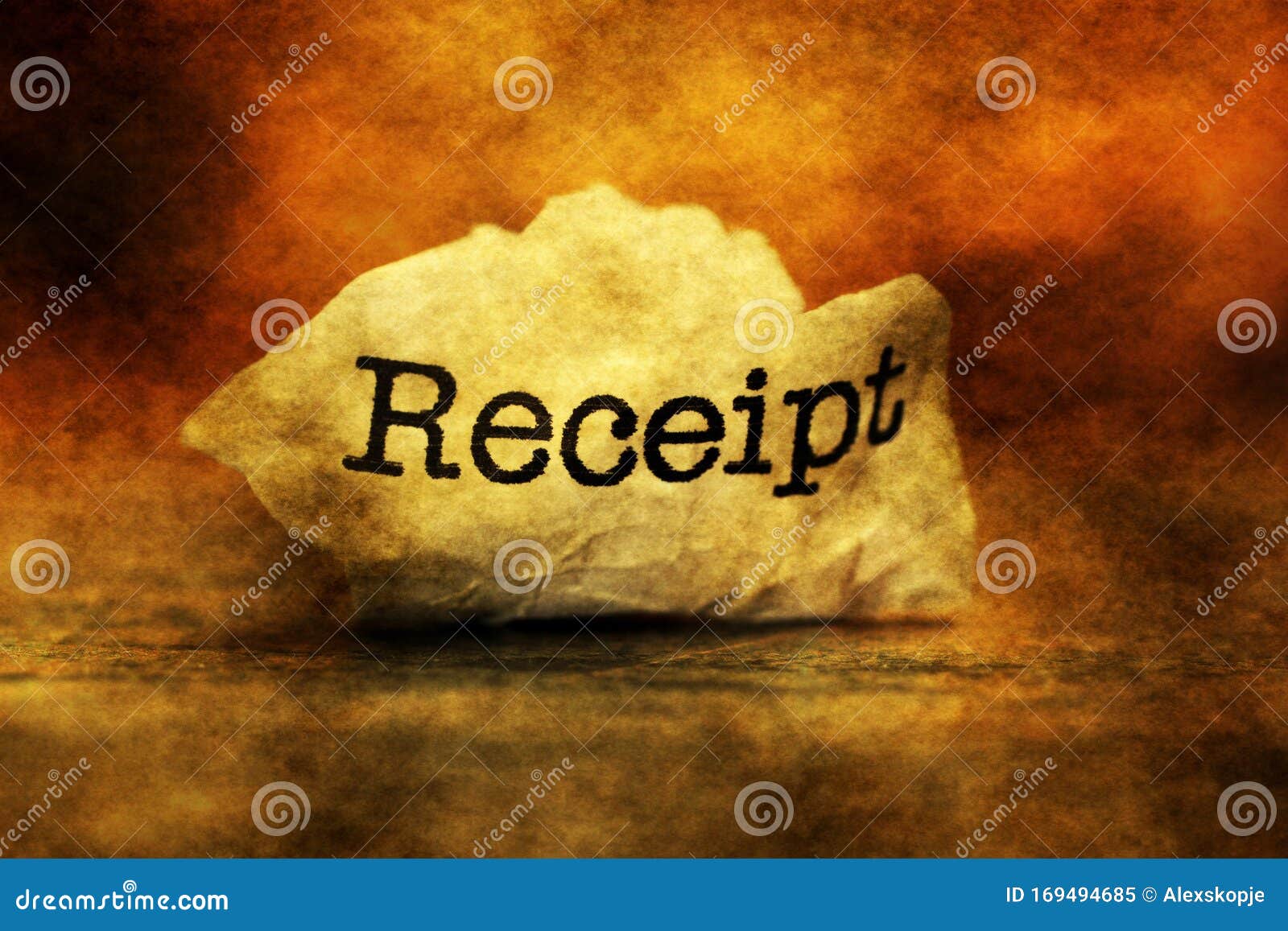 Receipt trash paper stock image. Image of money, grunge - 169494685