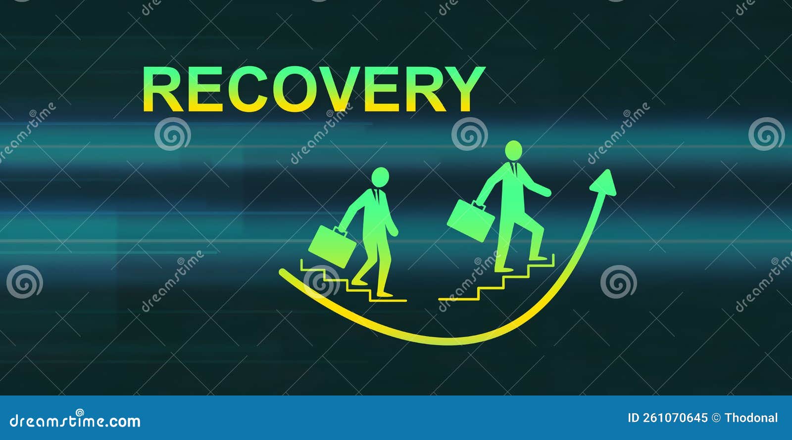 Concept of recovery stock illustration. Illustration of economy - 261070645