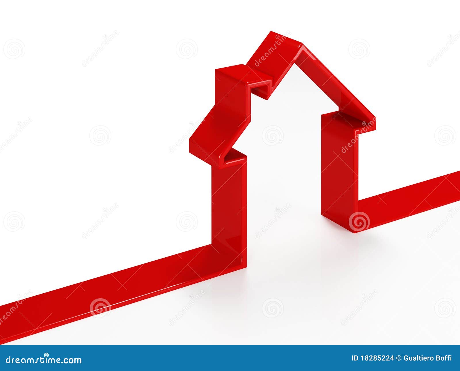 Concept red house stock illustration. Illustration of building - 18285224