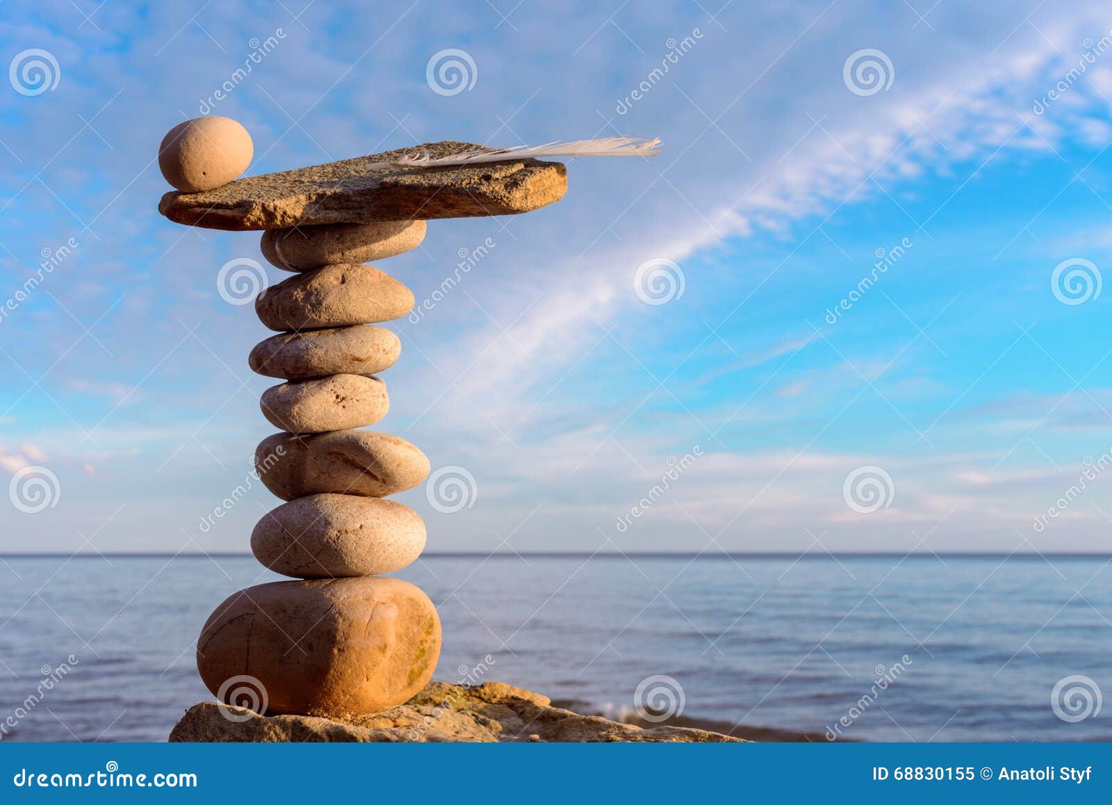 Concept of Relaxation and Calmness Stock Image - Image of like, balance ...