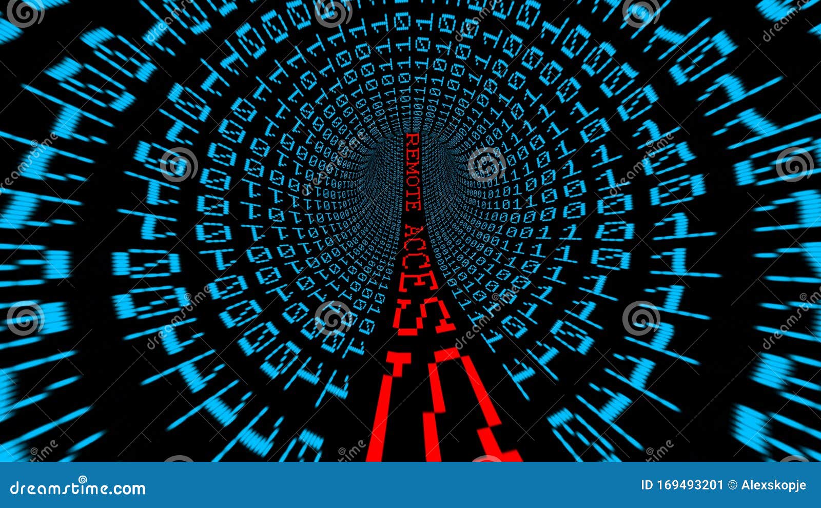 Remote access data tunnel stock illustration. Illustration of internet ...
