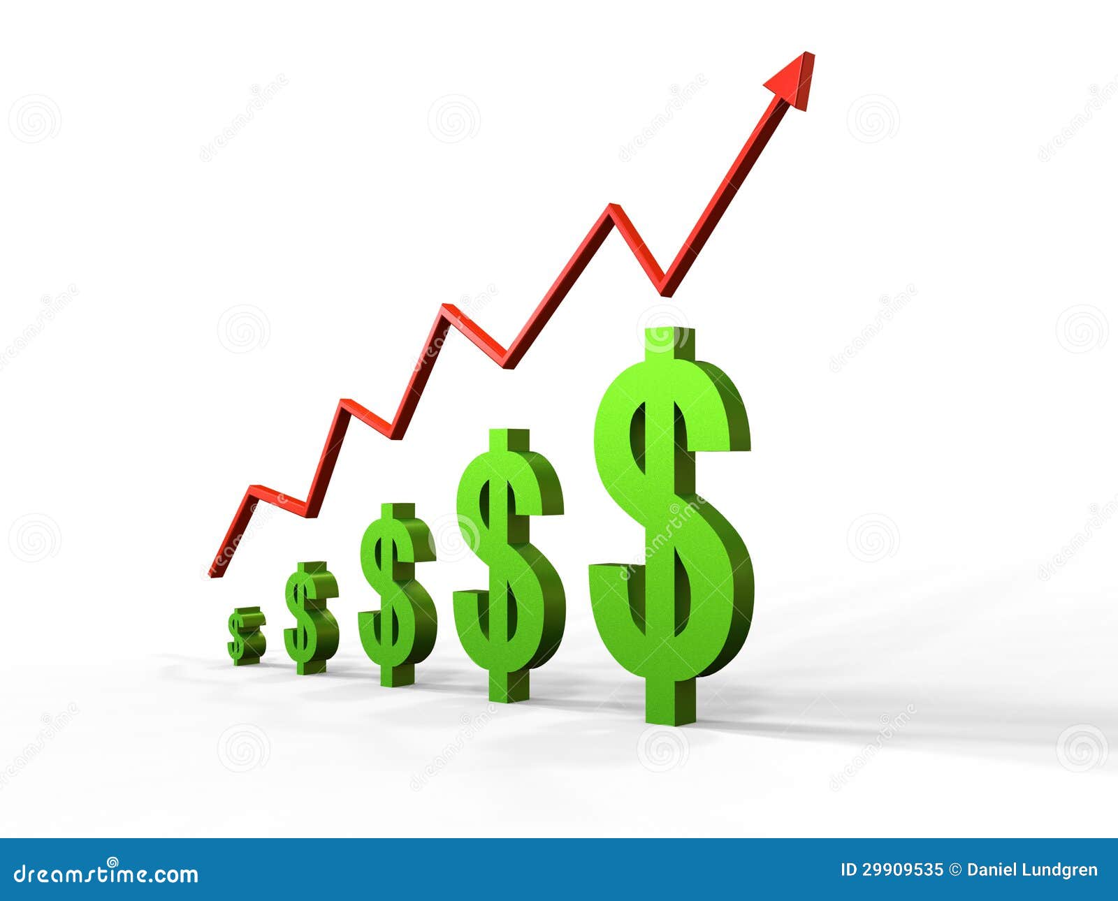 Dollar Appreciation stock illustration. Illustration of abstract - 29909535