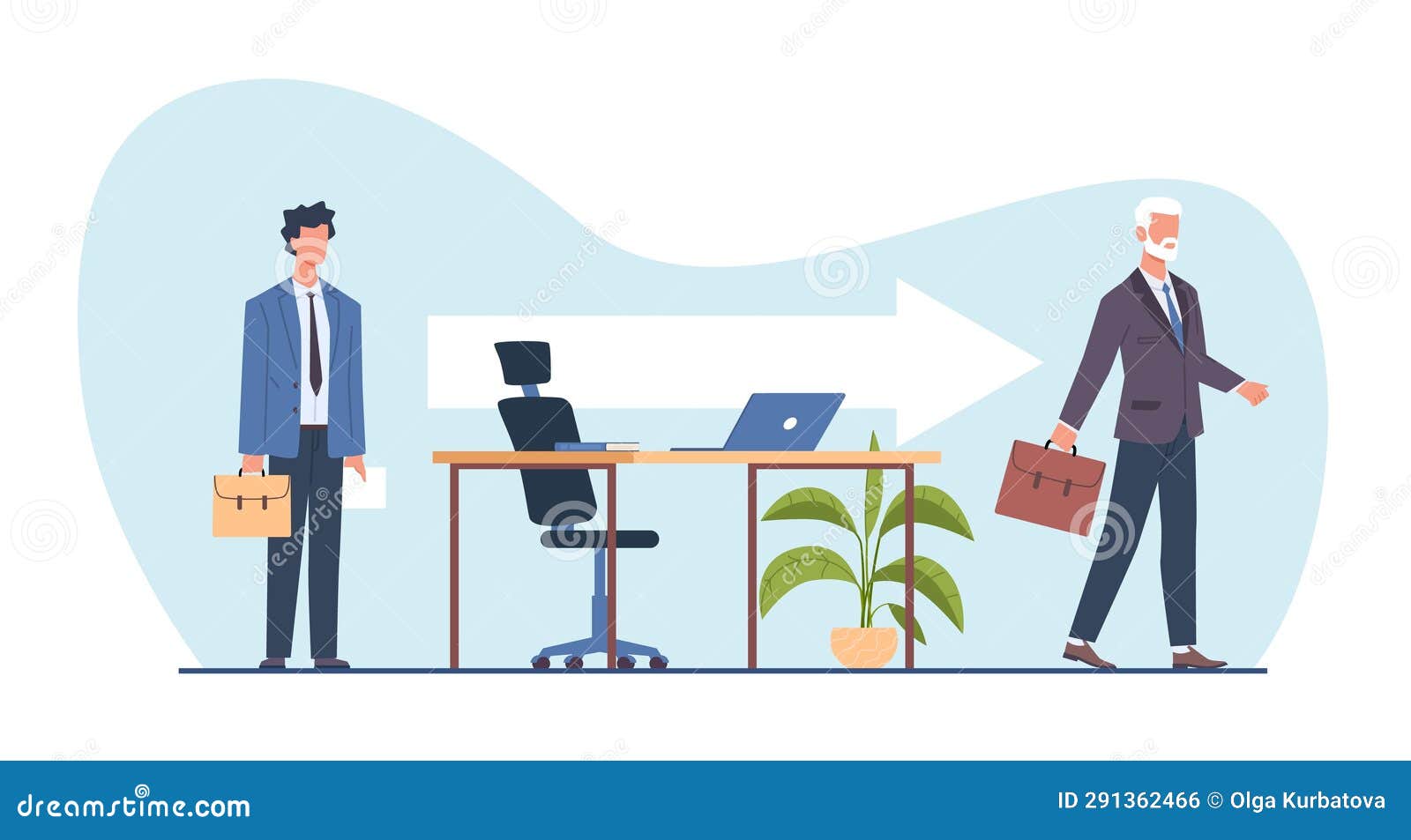 Concept Dismissal. Boss Dismissed Employee. Cartoon Vector ... Concept Dismissal. Boss Dismissed Employee. Cartoon Vector ...