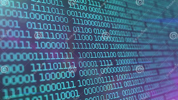 Concept Representation of Binary Code. Binary Digits 1 and 0 in ...