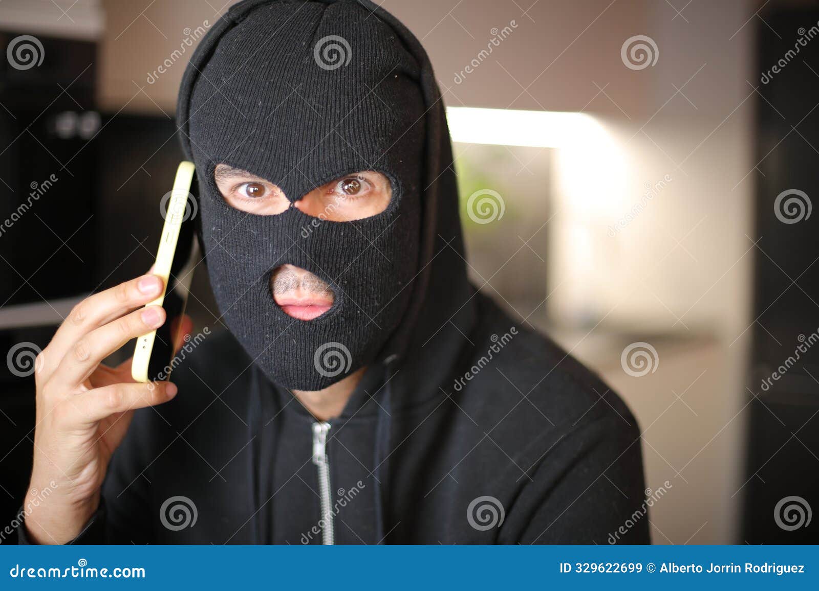 Concept Representing the Dangers of an Unknown Cellphone Call Stock ...