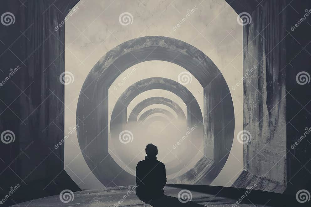 Concept Representing Introspection and Introversion. Stock Photo ...