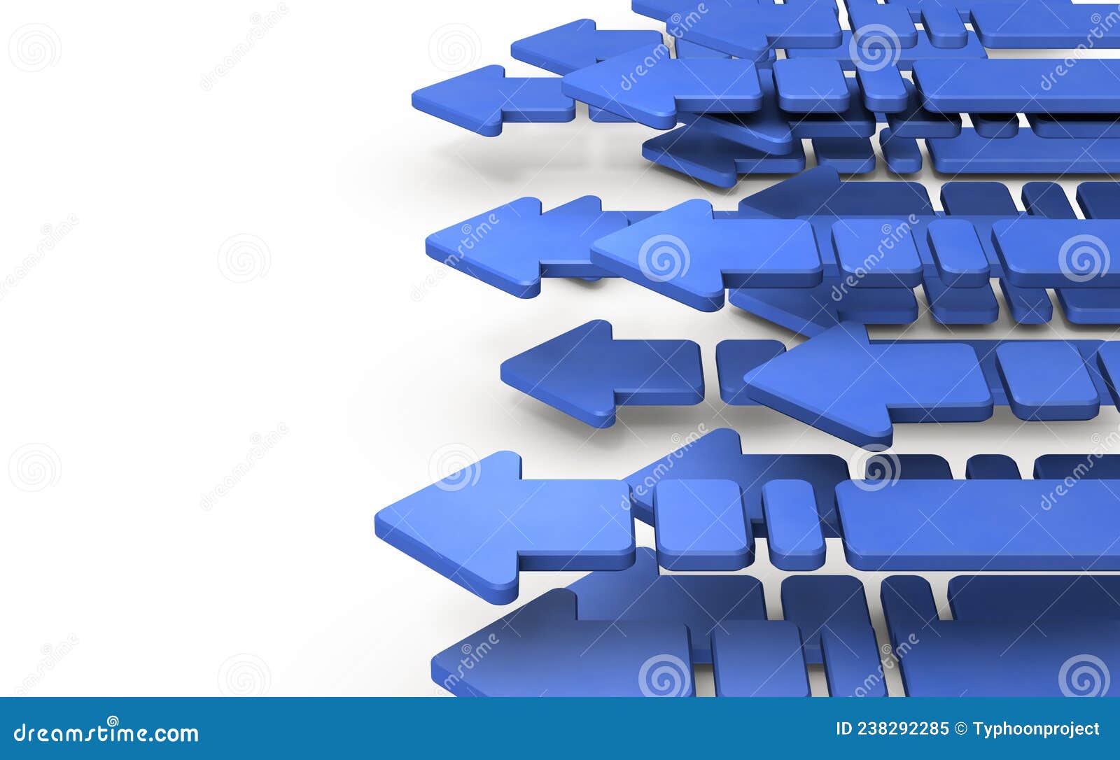 A Concept that Represents Competition and Progress. Many Arrows Moving ...