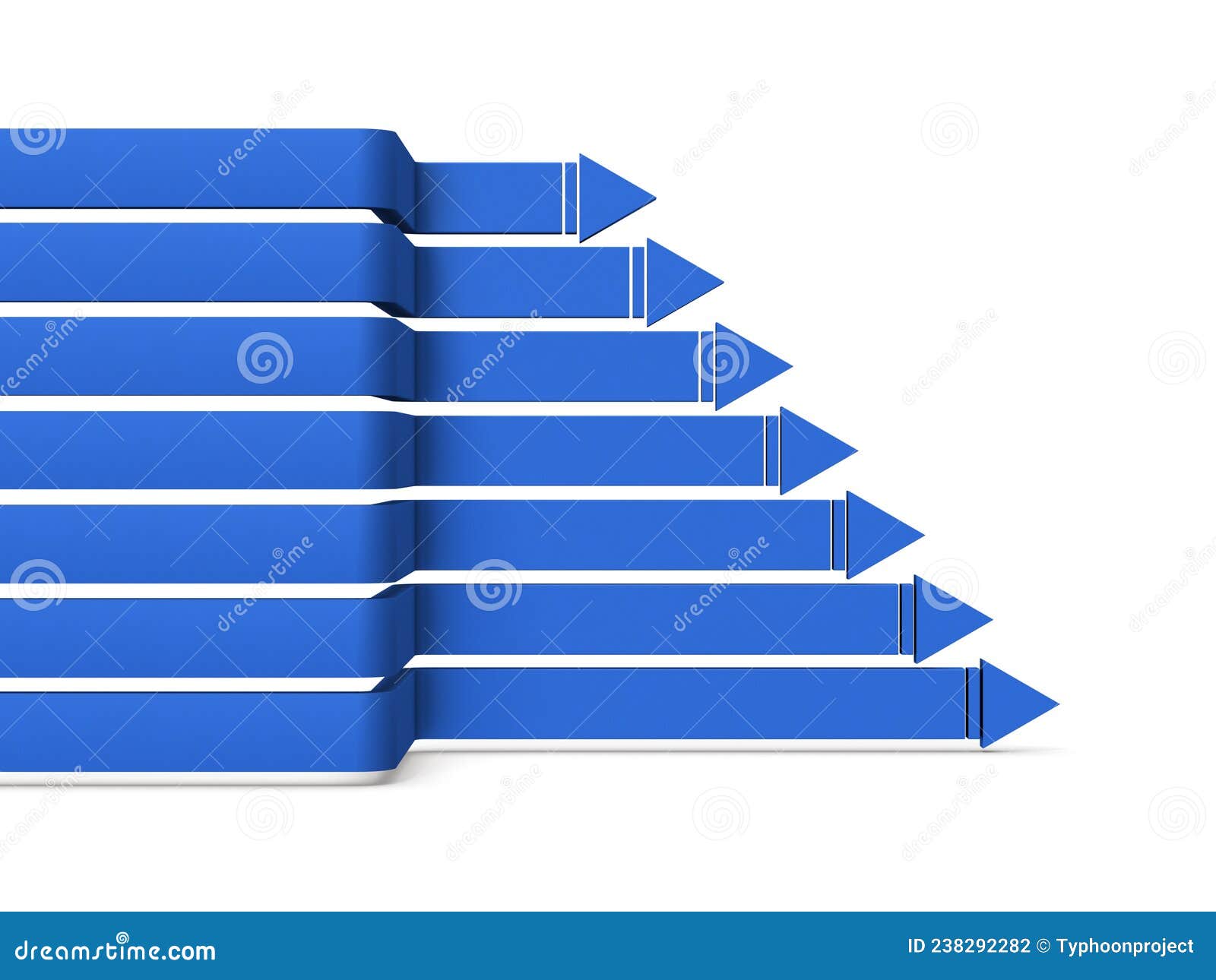 A Concept that Represents the Progress of a Project. Stock Illustration ...