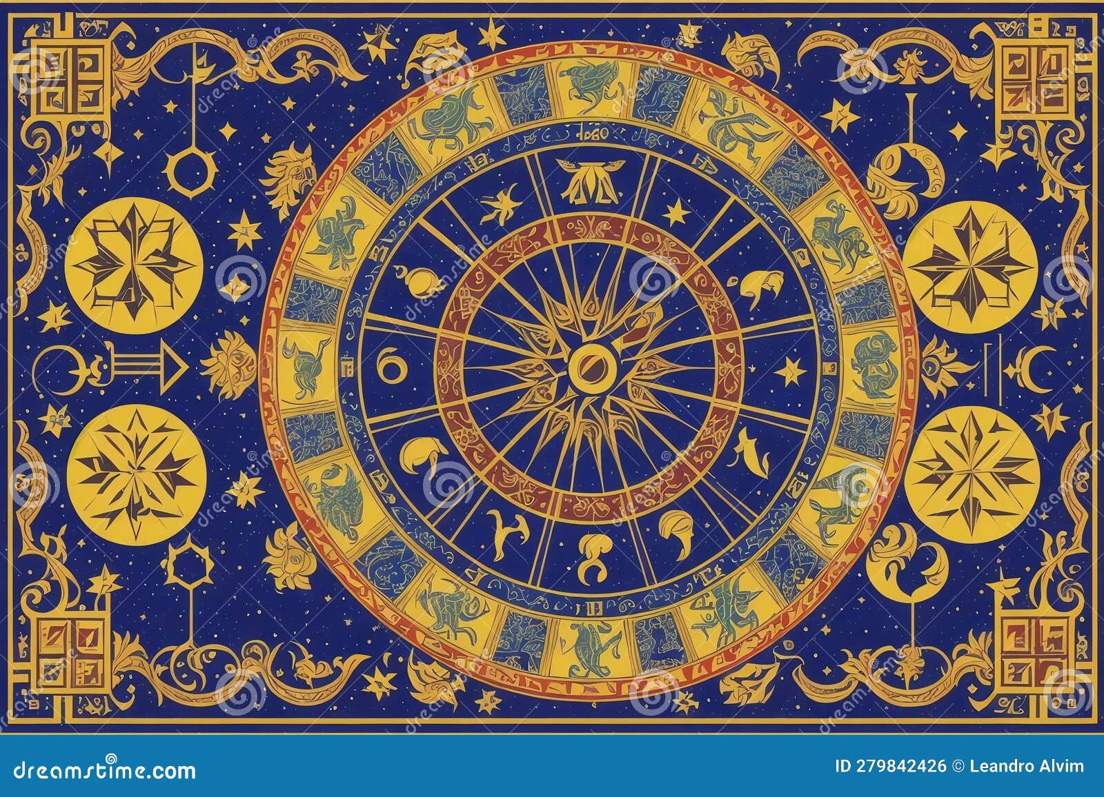 Retro Pixel Art Zodiac Horoscopes .AI Generated Stock Illustration ...