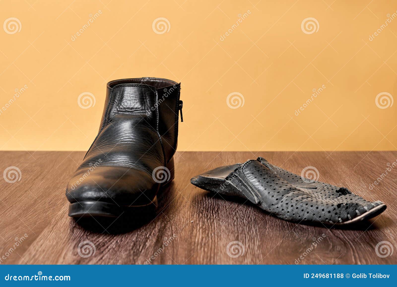 Concept of Rich and Poor in a Shoes Stock Photo - Image of despair ...