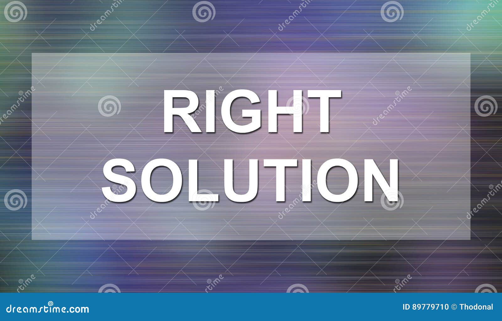 Concept of right solution stock illustration. Illustration of choosing ...