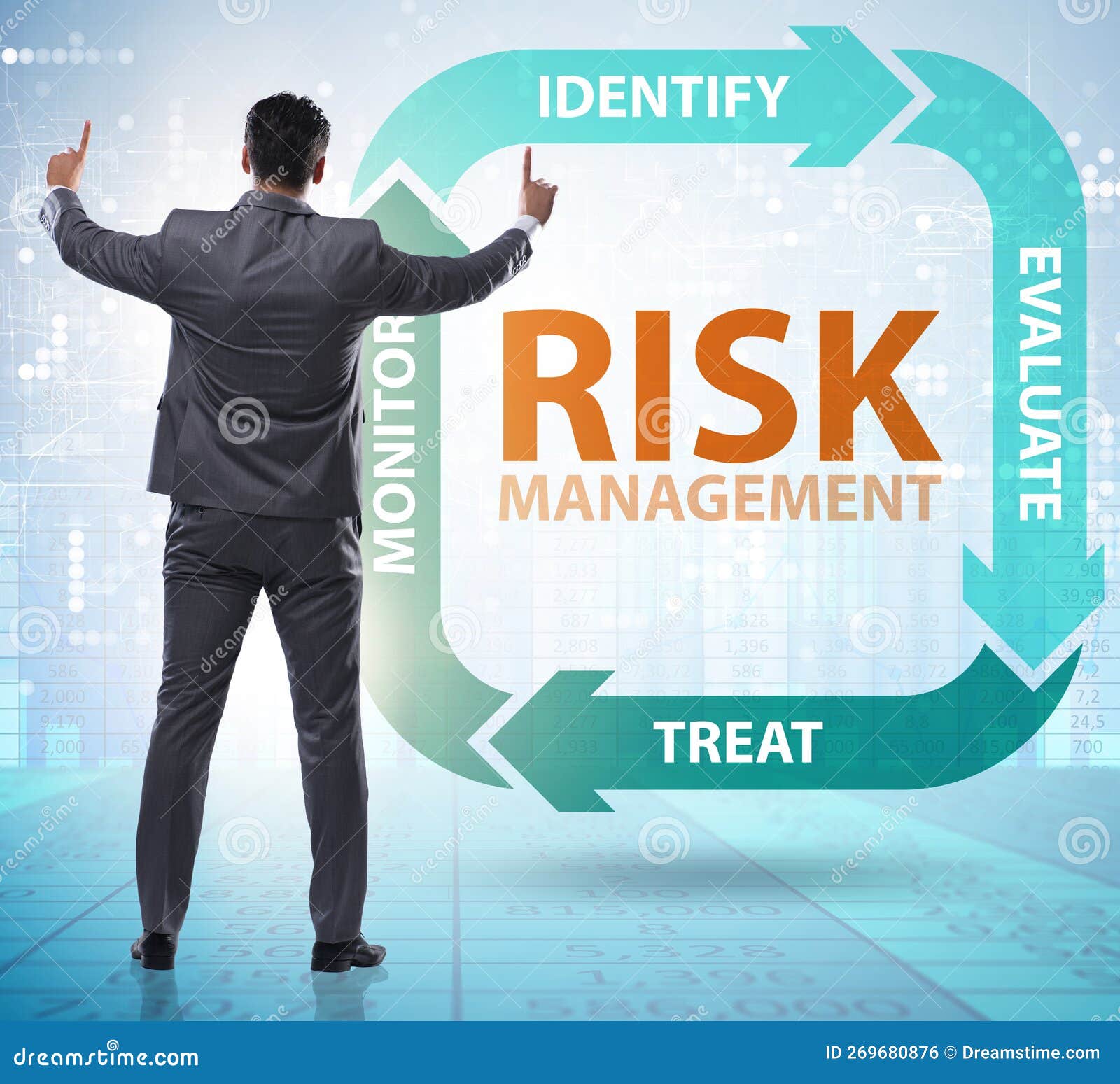 Concept of Risk Management in Modern Business Stock Illustration ...