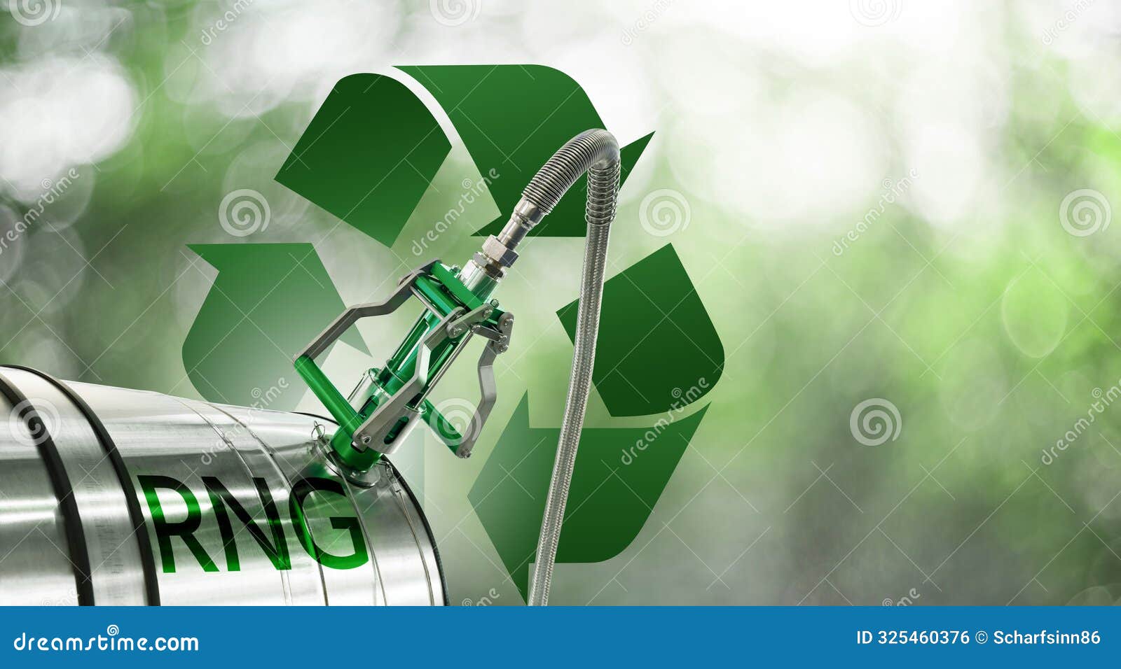Concept of RNG - Renewable Natural Gas Stock Photo - Image of organic ...