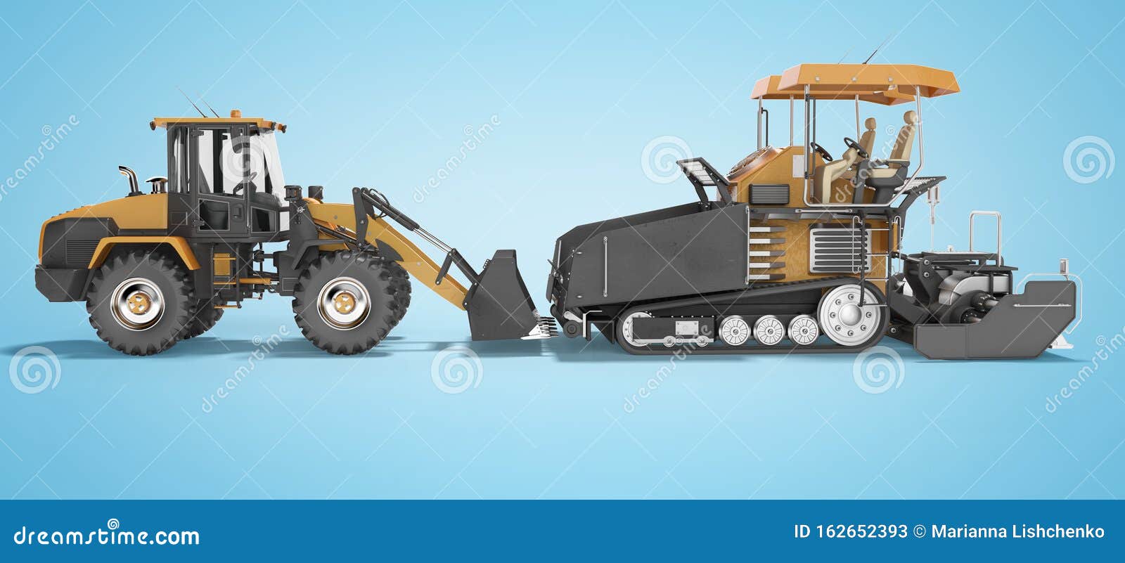 Construction Wheeled Tracked: Flat Isometric Vehicles Vector ...