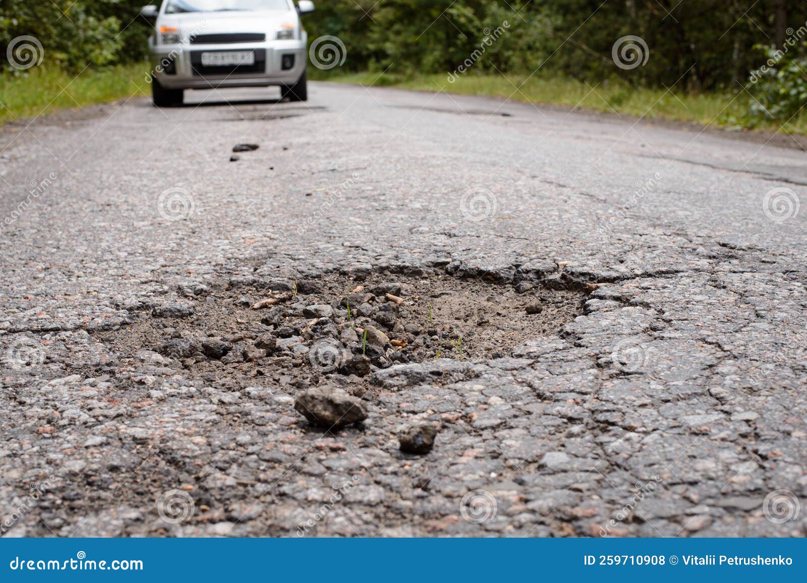 Road in terrible condition stock photo. Image of street - 259710908