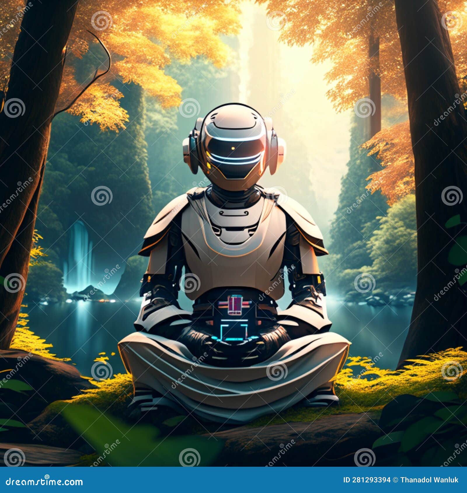 The Concept of a Robot Meditating Can Be an Intriguing Exploration ...