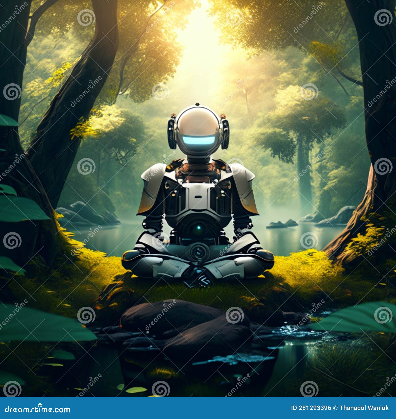 The Concept of a Robot Meditating Can Be an Intriguing Exploration ...