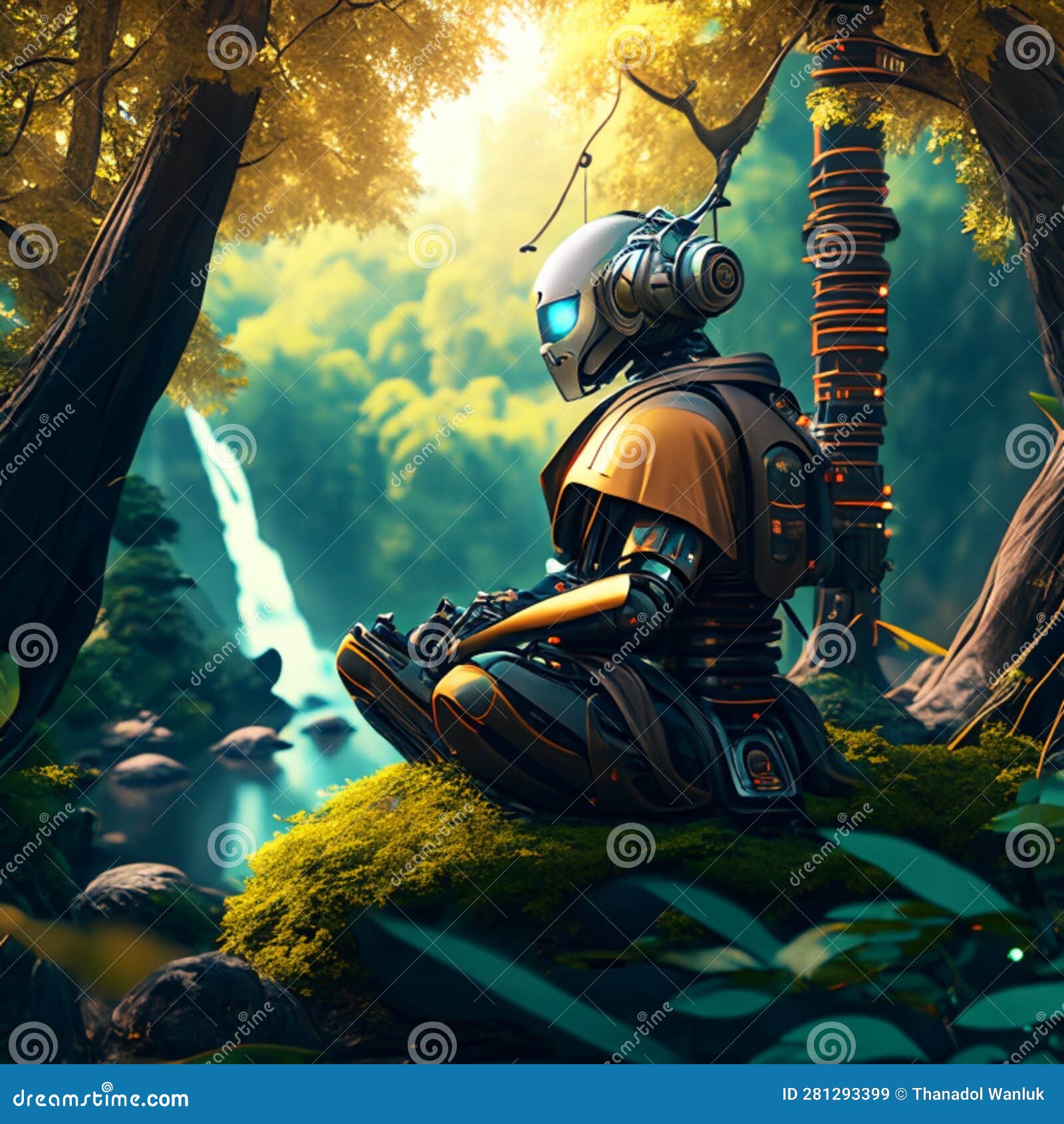 The Concept of a Robot Meditating Can Be an Intriguing Exploration ...