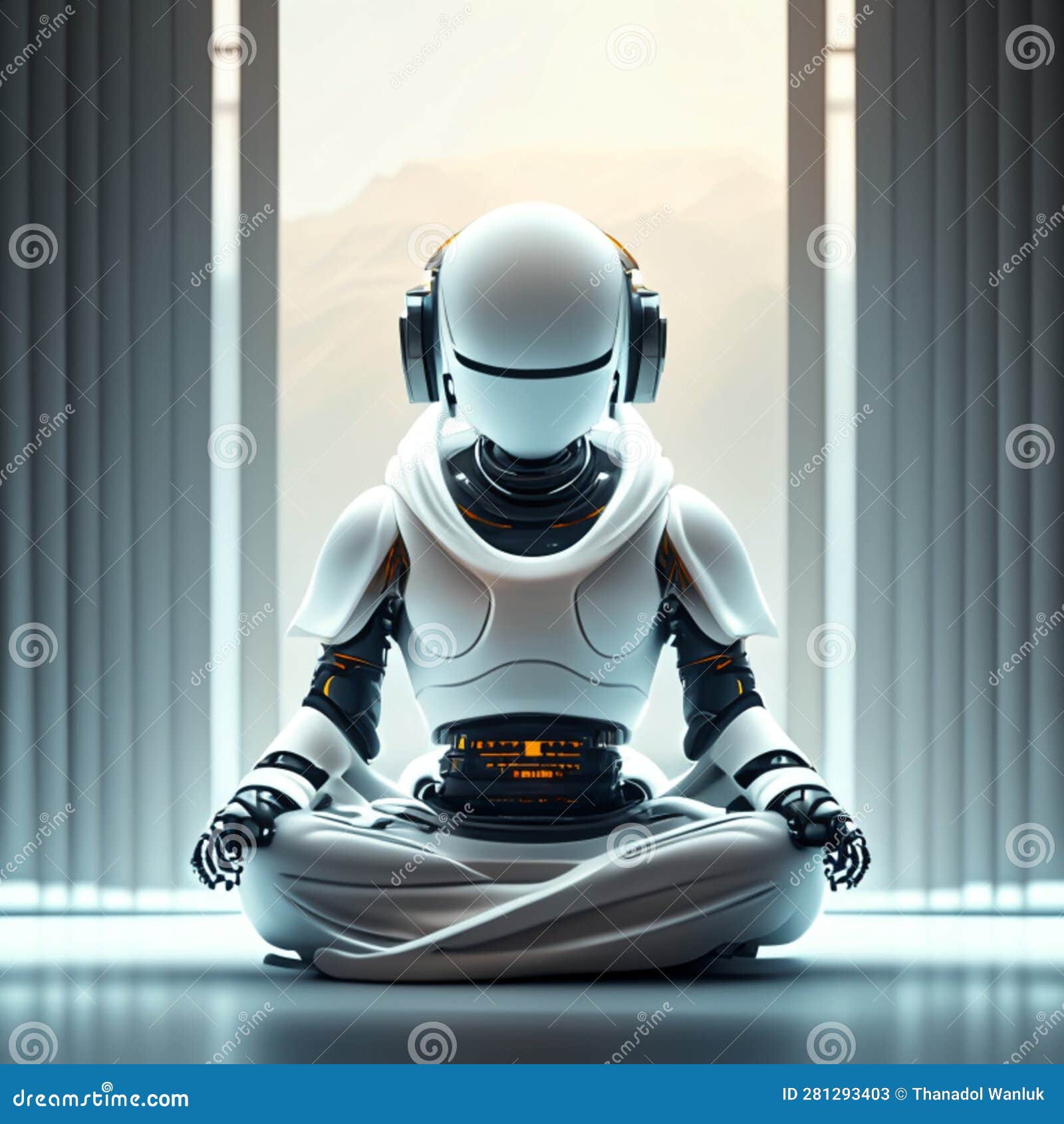 The Concept of a Robot Meditating Can Be an Intriguing Exploration ...
