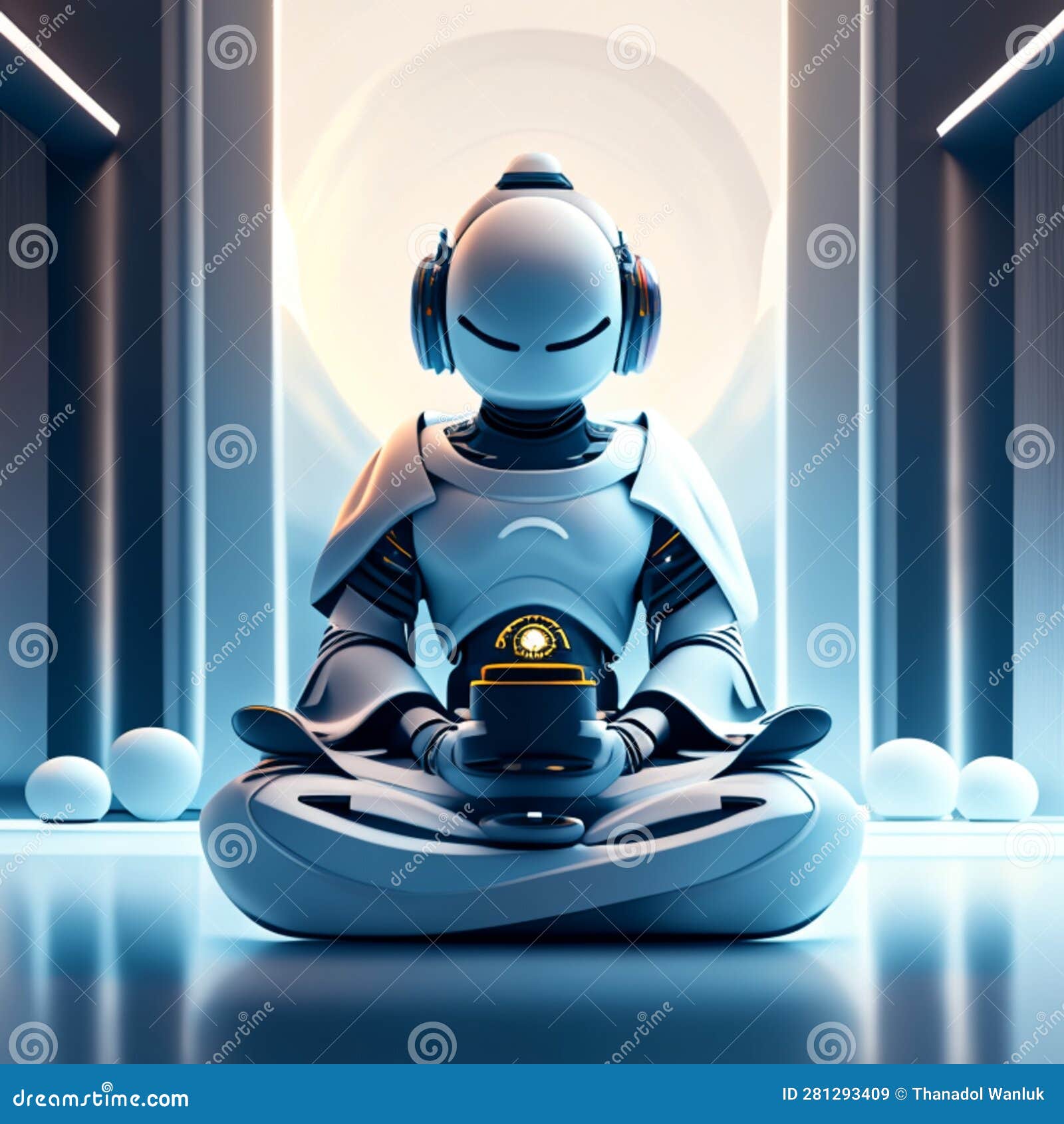 The Concept of a Robot Meditating Can Be an Intriguing Exploration ...