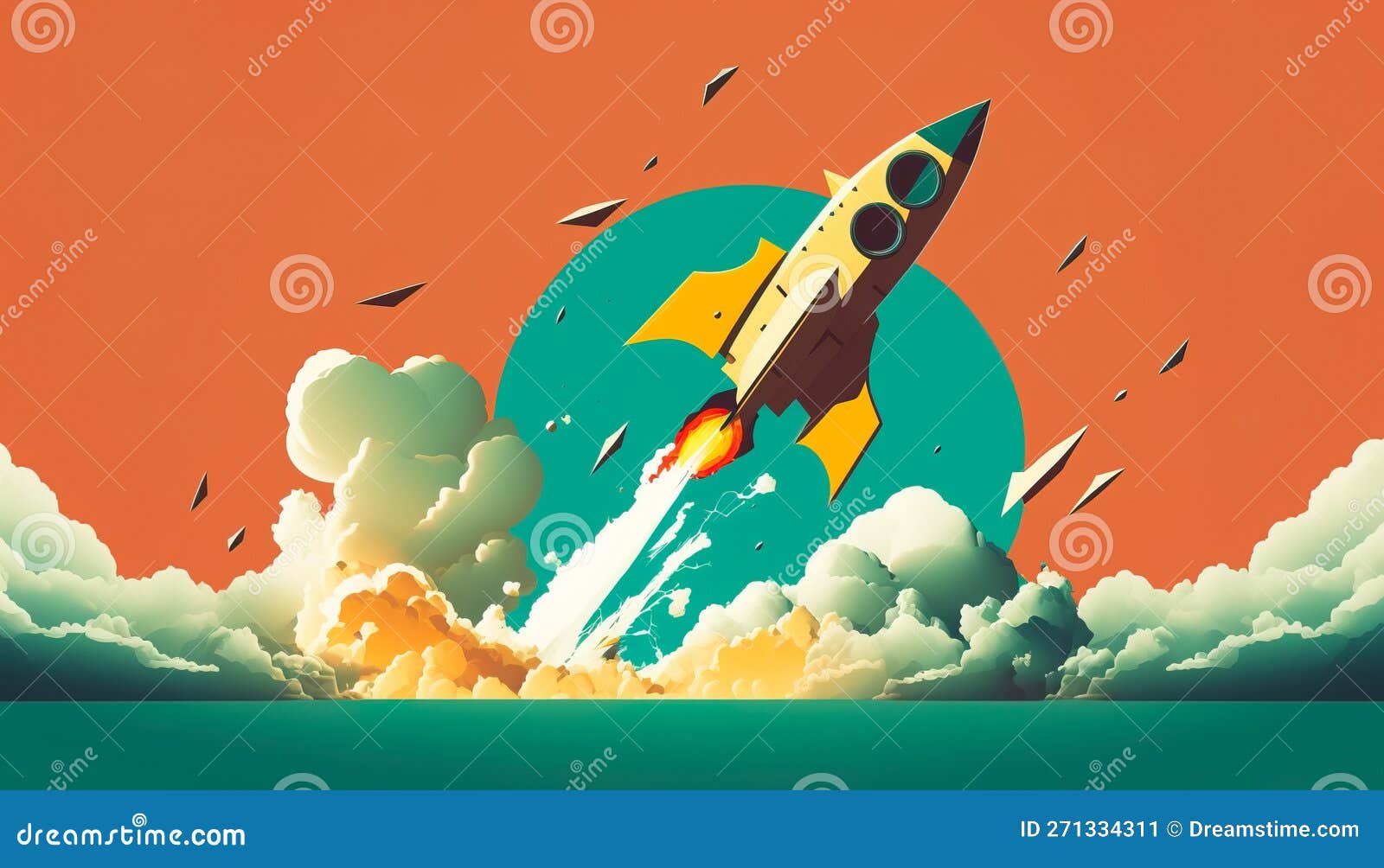 Rocket Start Up - the Cartoon-style Rocketship is Playful and Fun ...