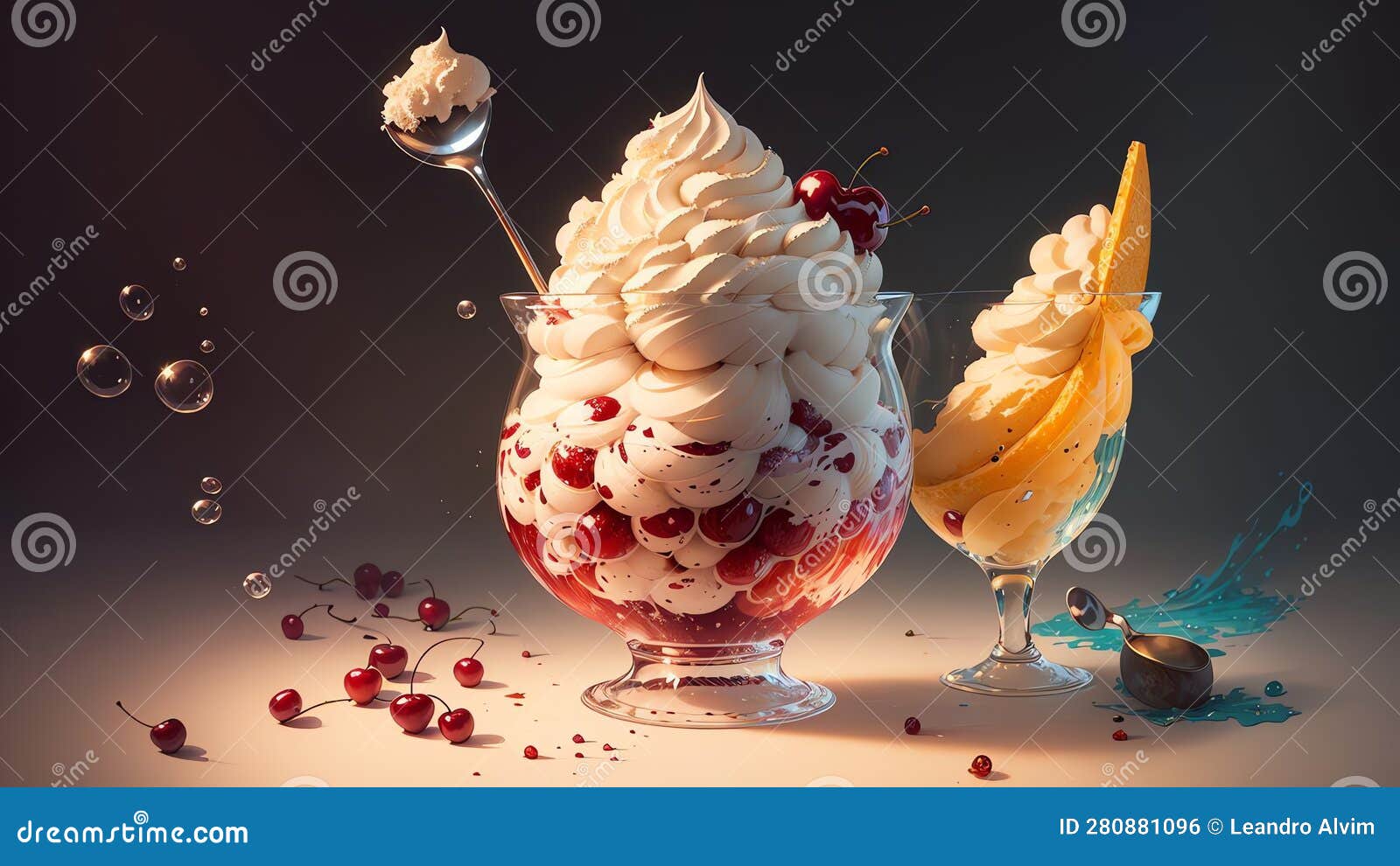 Root Beer Float Glass Illustration with Whimsical Touch.AI Generated ...