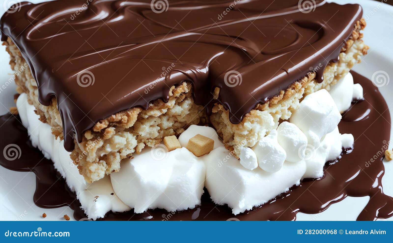 S Mores Delight A Tempting Close Up Of A Chocolate Bar On A Graham ...