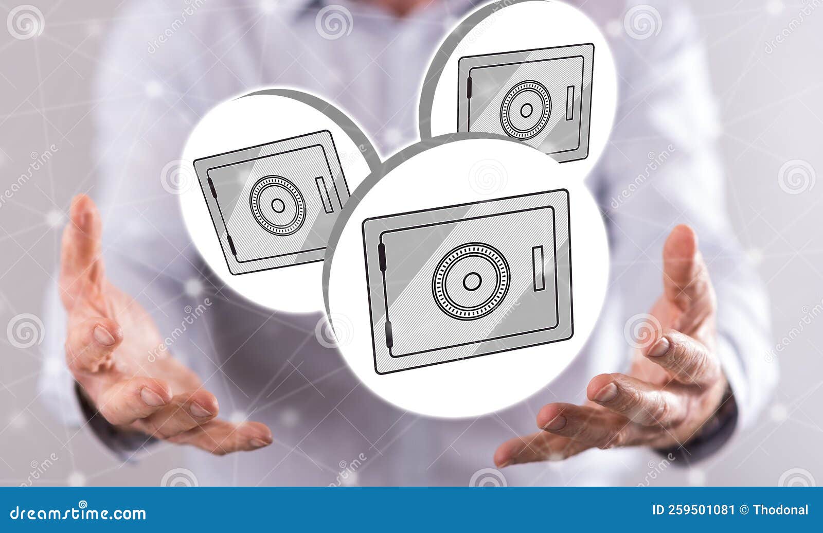 Concept of safety stock image. Image of lock, financial - 259501081