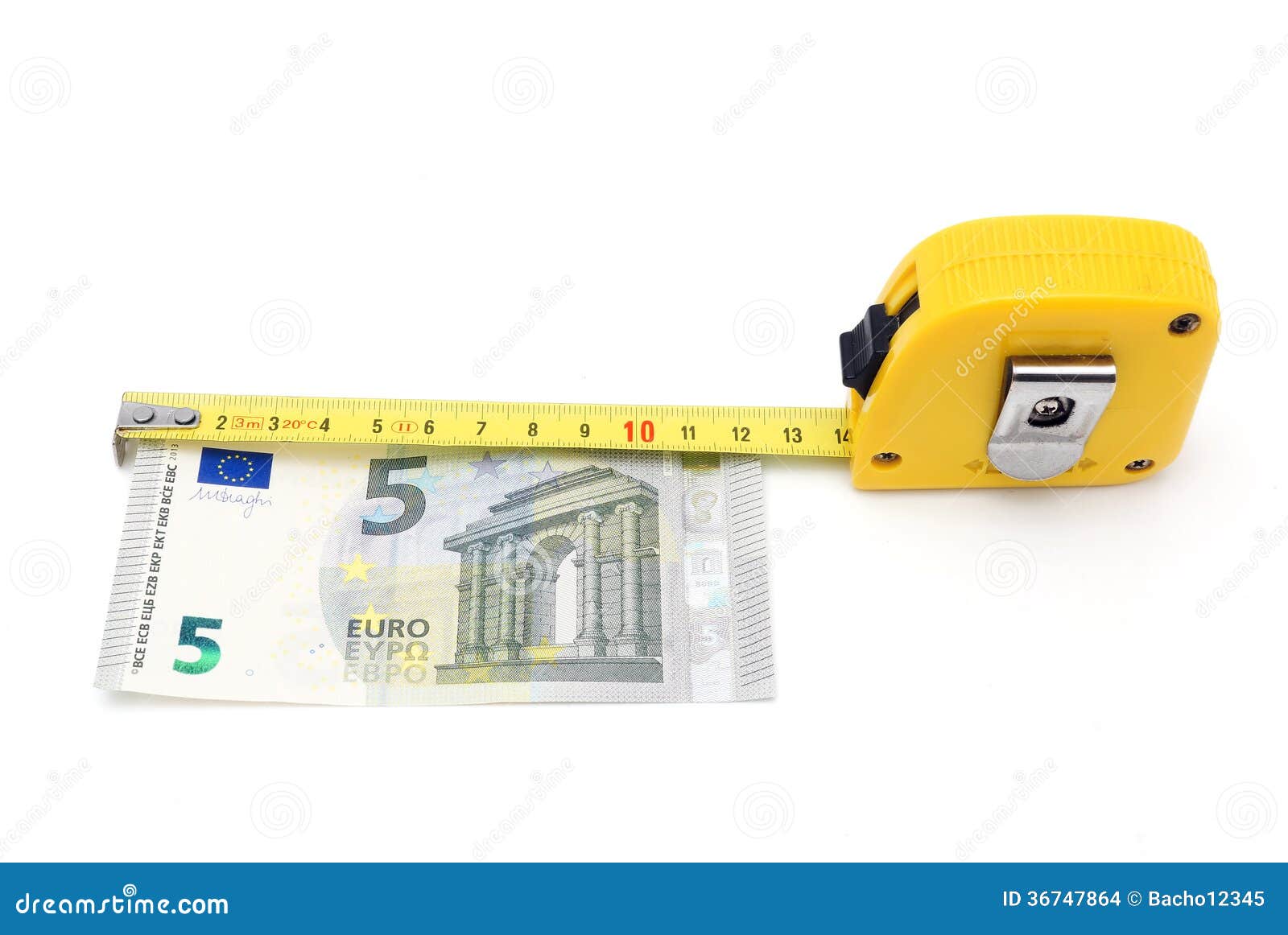Concept of Salary with Money and Meter Stock Photo - Image of euro ...
