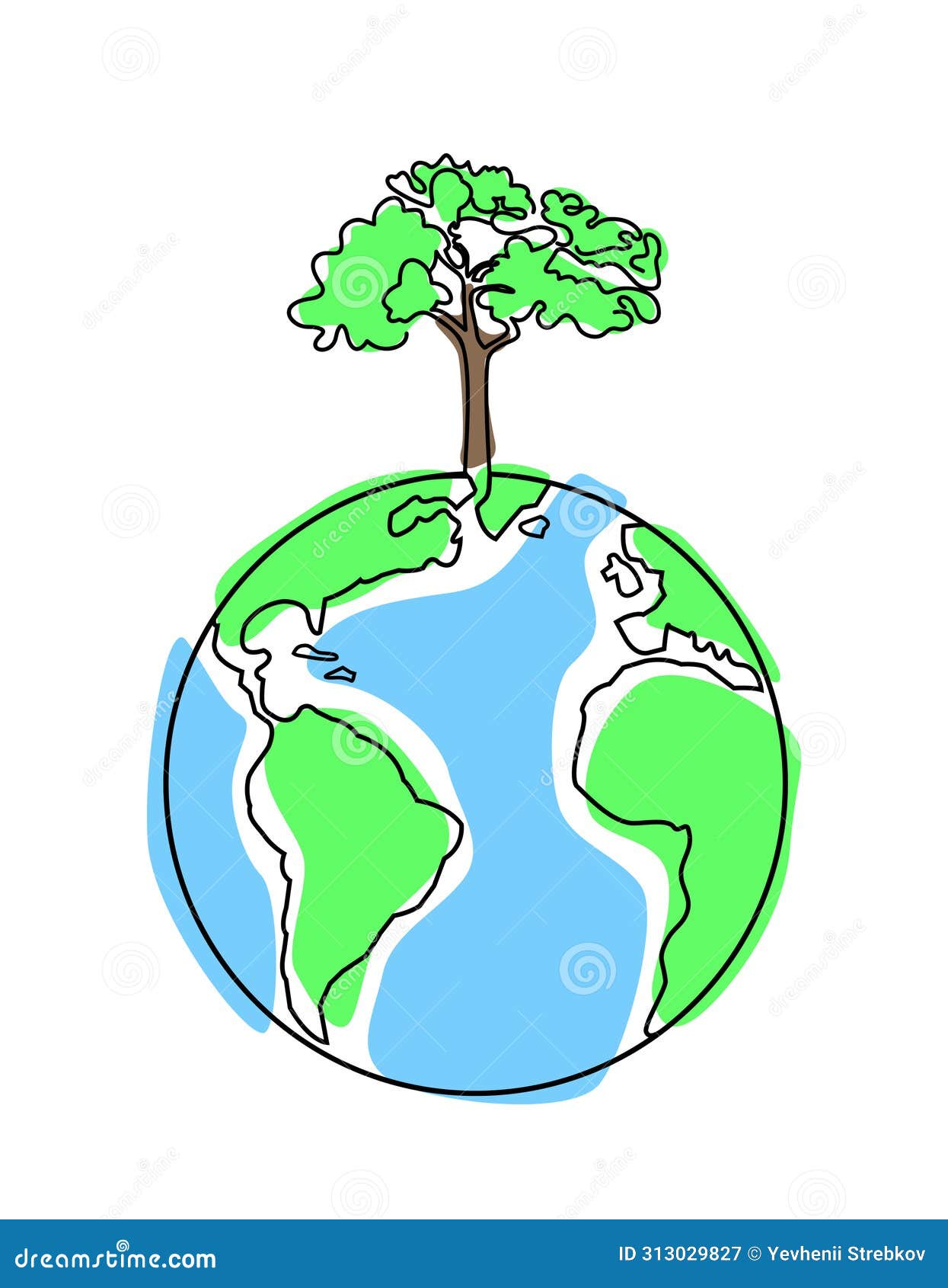 Concept of Saving Planet Earth. Clean Planet Stock Illustration ...