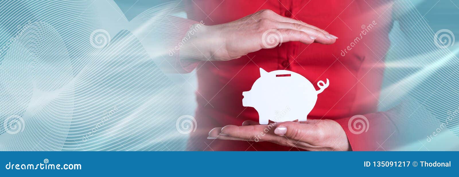 Concept of Saving Protection. Panoramic Banner Stock Image - Image of ...