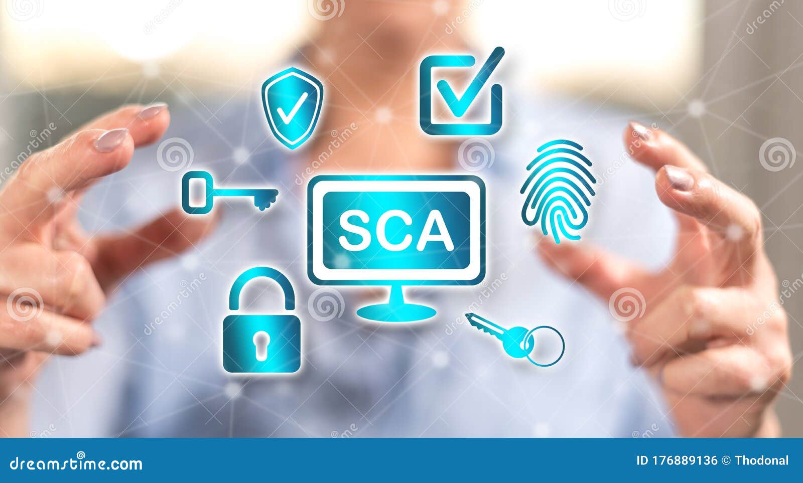 Concept of sca stock photo. Image of hand, internet - 176889136