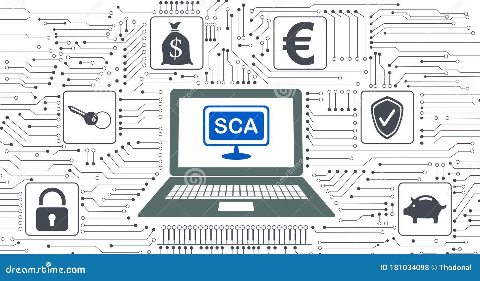 Concept of sca stock illustration. Illustration of identification ...