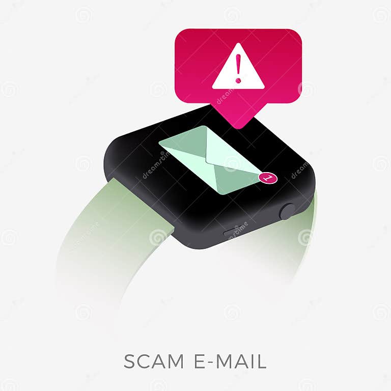 Concept of Scam, Phishing Message or Malware Notification Alert on ...