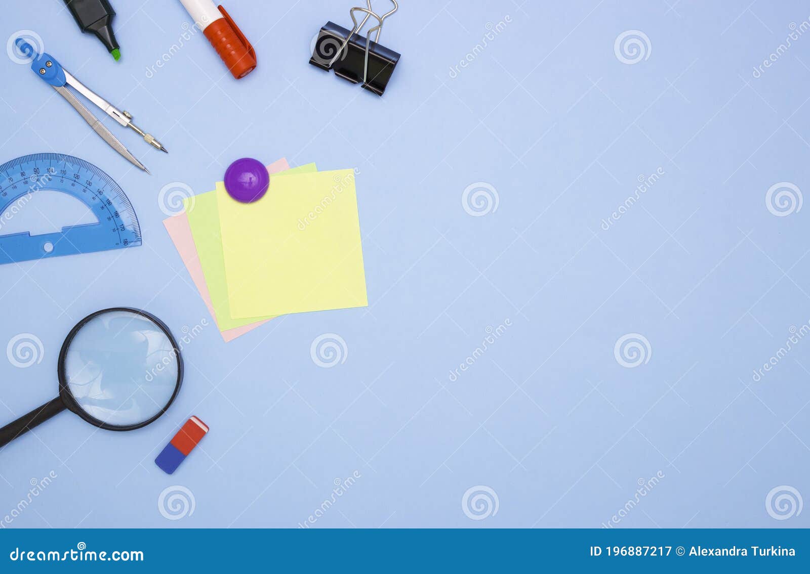 The Concept of School and Students. Empty Square Colored Paper for ...