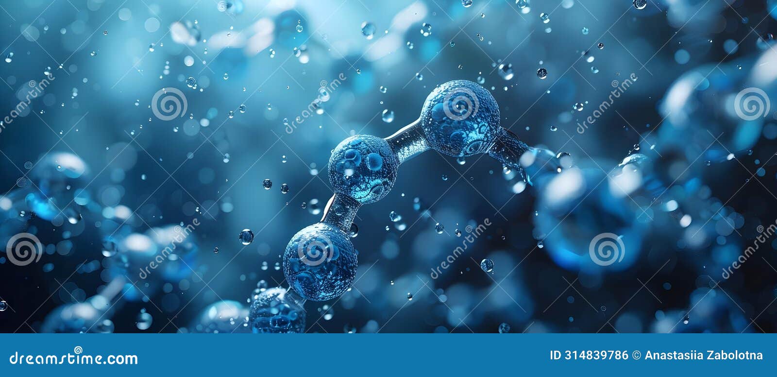 Concept Science, Chemistry, Art, Water, Abstract Blue Essence of ...