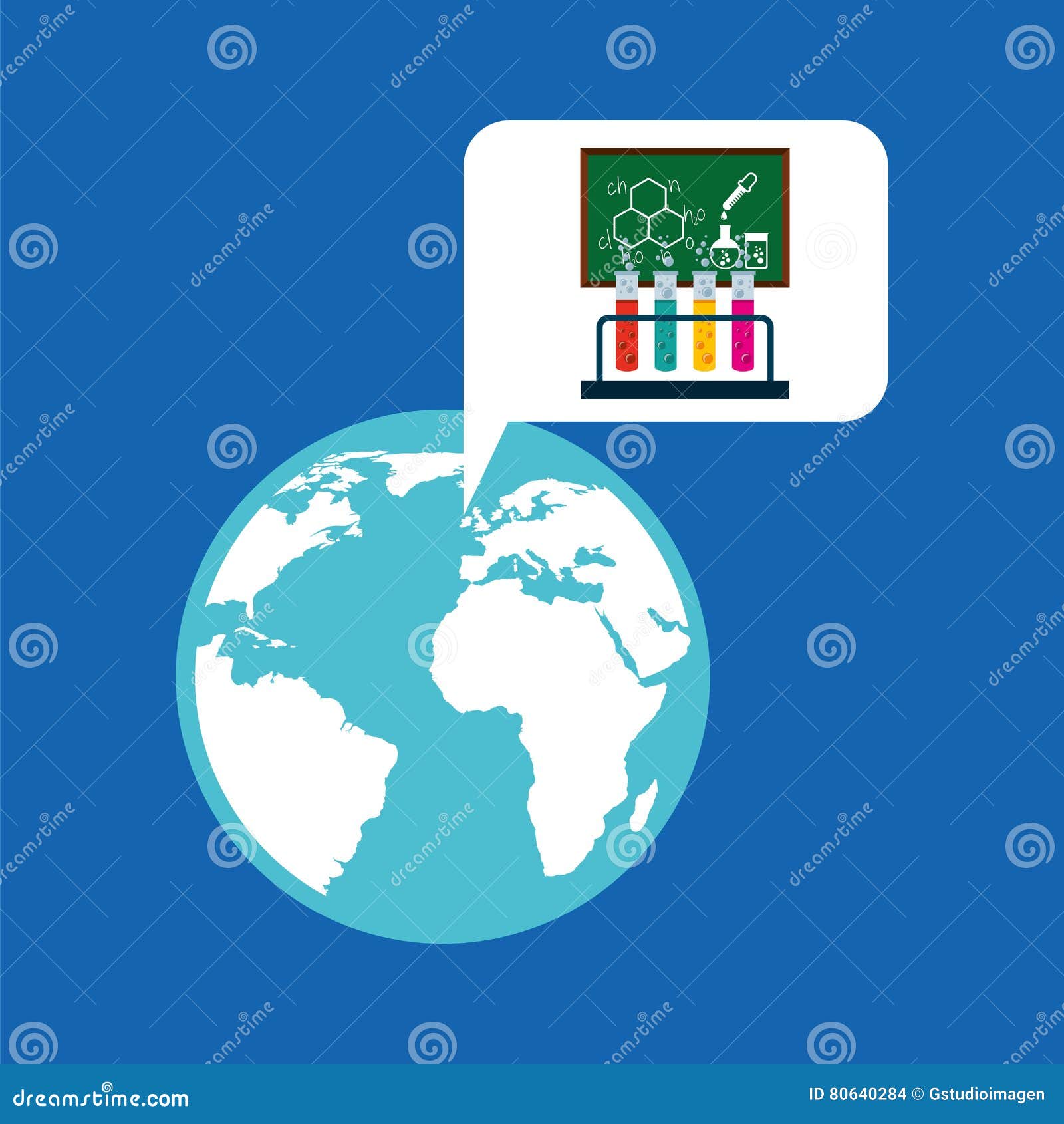 Concept Science Laboratory Board and Tests Tube Icon Graphic Stock ...