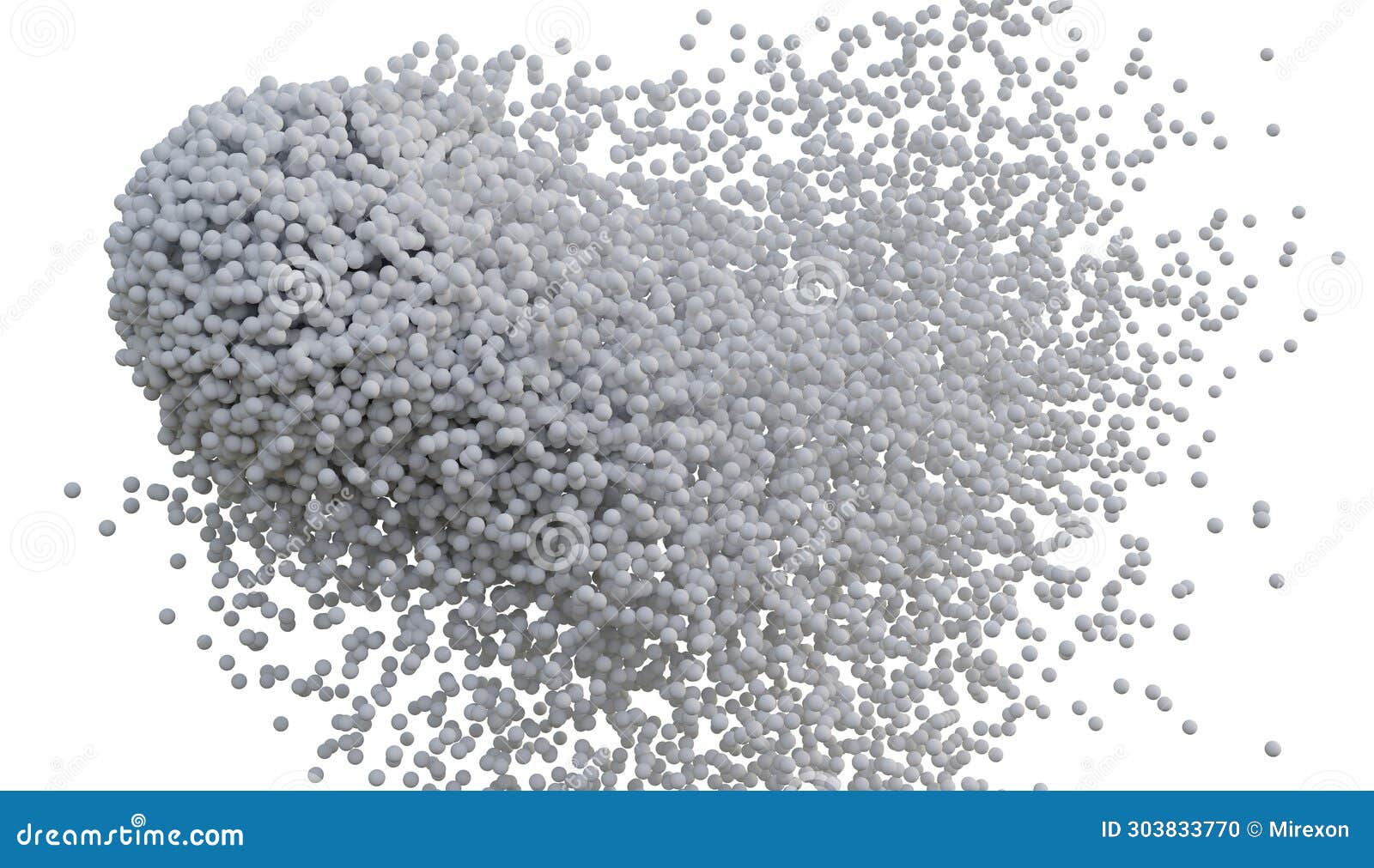 Concept of Science Physics Rendering Balls Stock Illustration ...