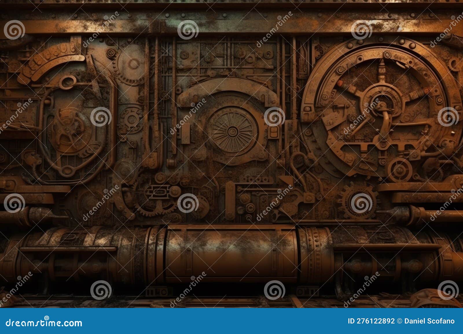 Steampunk Rusty Background Royalty-Free Stock Photography ...