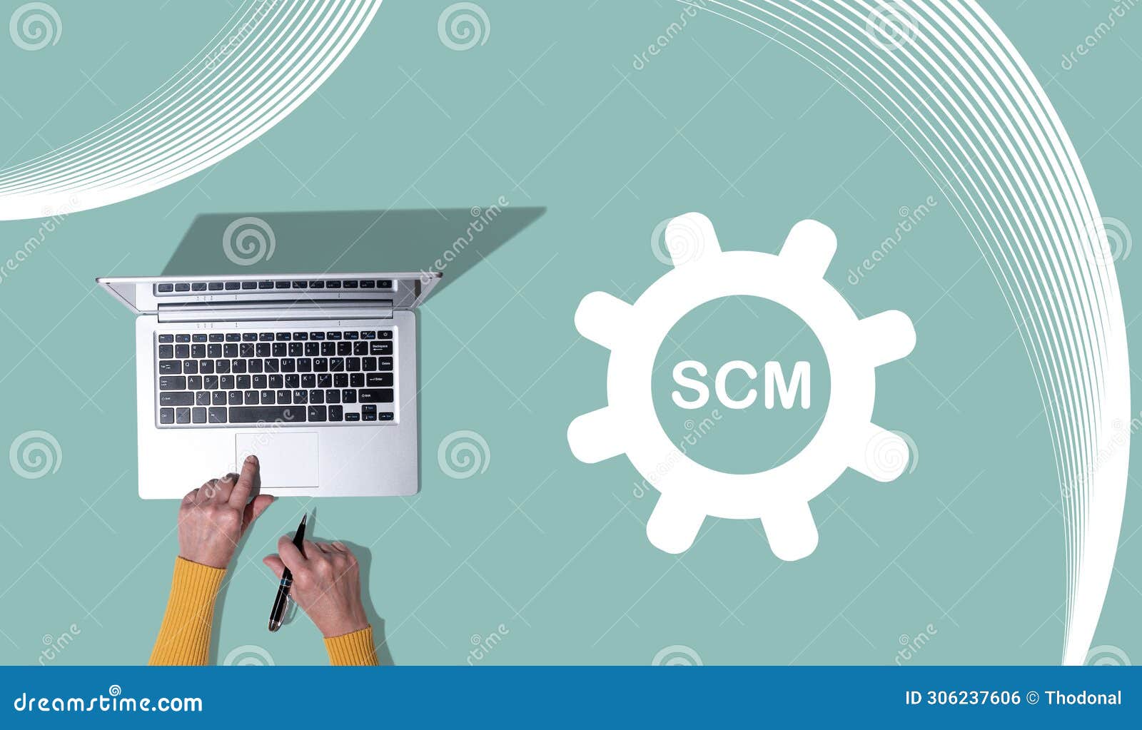 Concept of scm stock photo. Image of service, digital - 306237606