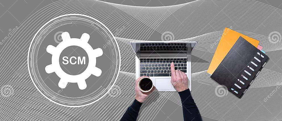 Concept of scm stock illustration. Illustration of communication ...