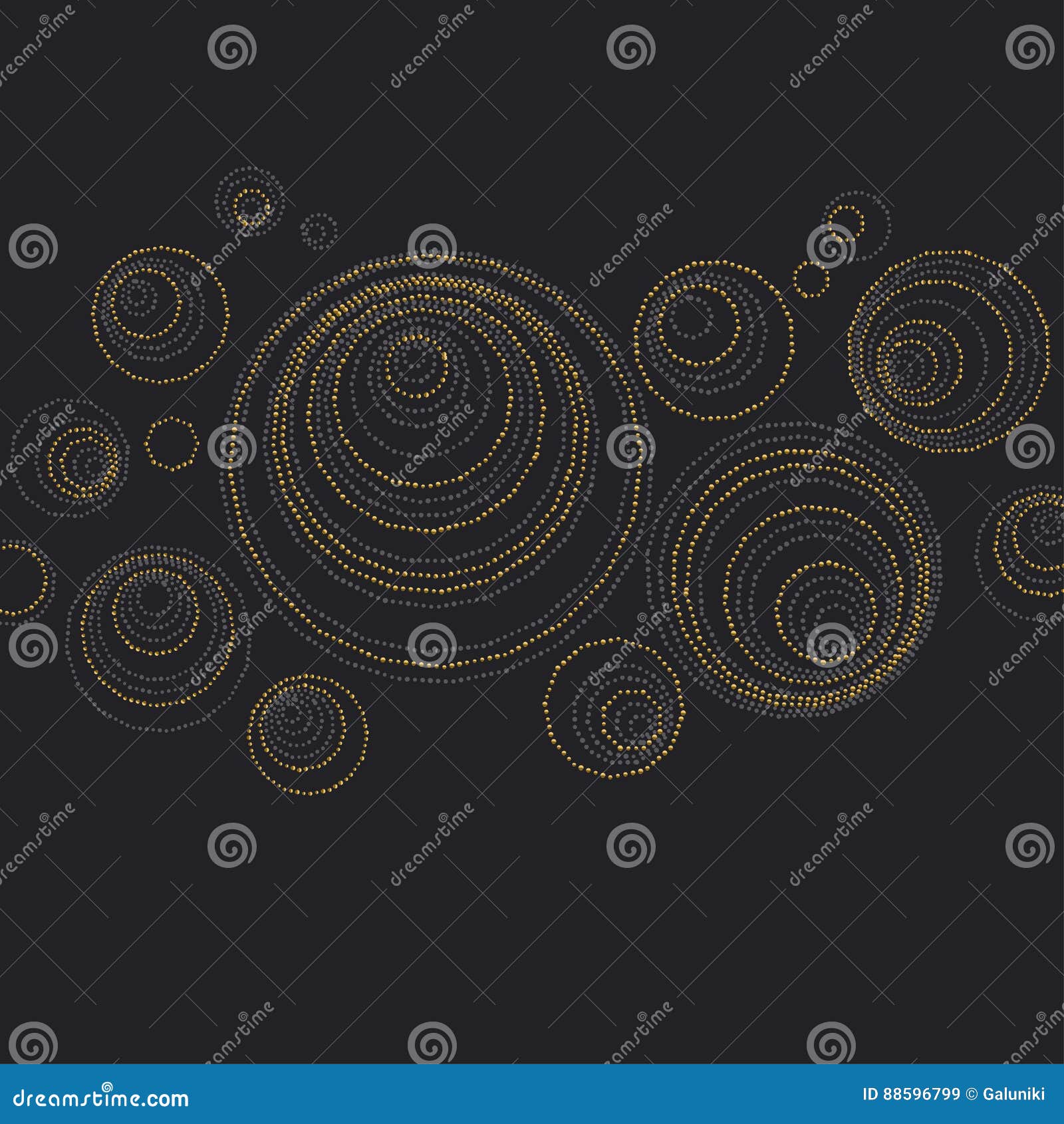 Concept Seamless Luxury Header with Dots and Lines Stock Vector ...