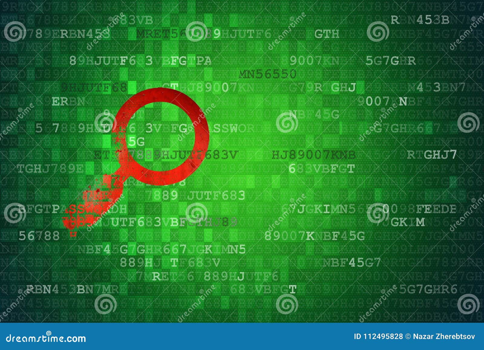 Concept of Search of the Information in Networks. Illustration of ...