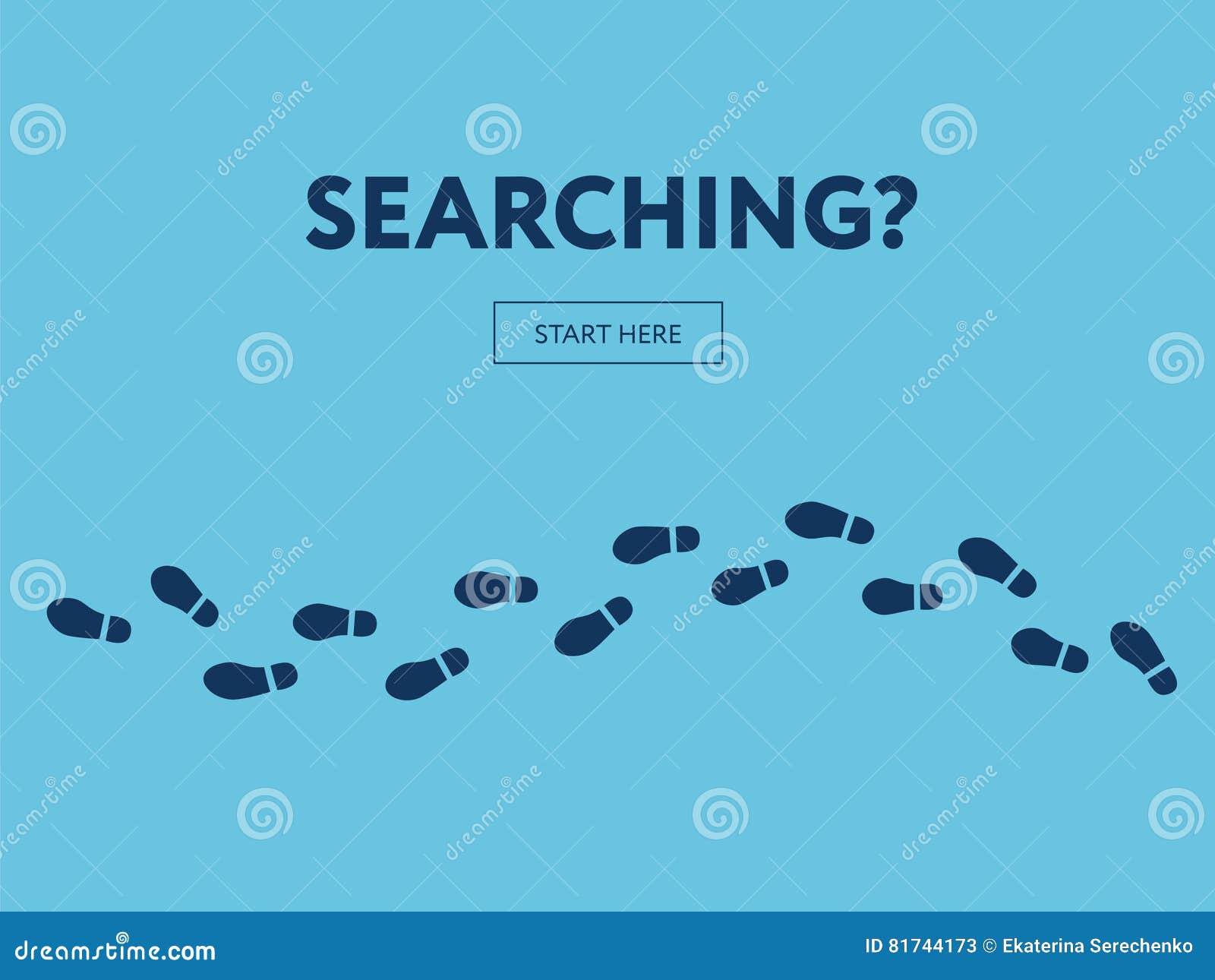 Concept of Searching. Internet Banner Stock Vector - Illustration of ...