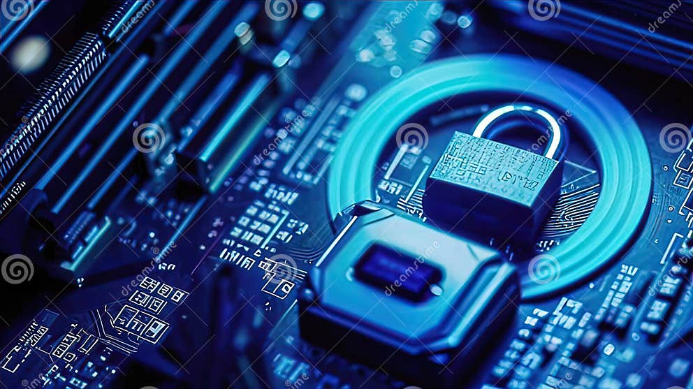 Concept of Secure Connection or Cyber Security Service, Security Lock ...