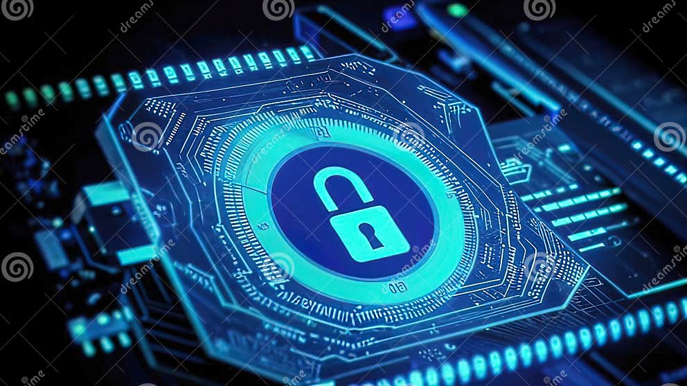 Concept of Secure Connection or Cyber Security Service, Security Lock ...